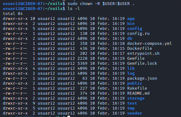 Rails Docker | uno mas del IES Caminas